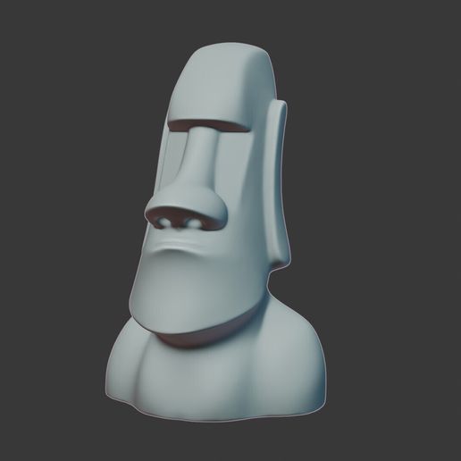🗿 3D Digital Model of a Moai Statue, 3D Printable・ STL File for 3D ...