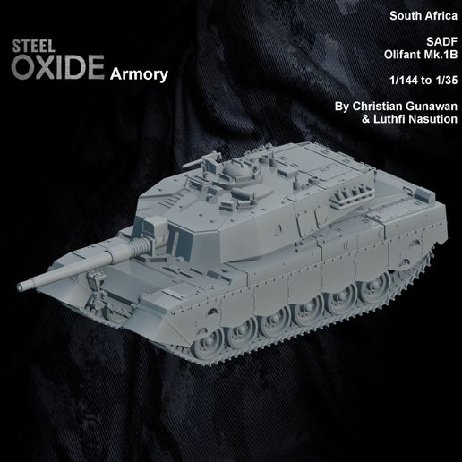 🩻 South African SADF Olifant Mk.1B・ STL File for 3D printing・Cults