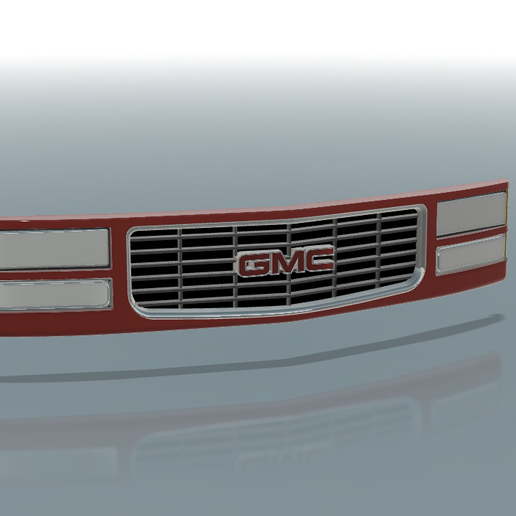 👴 1/25 GMC OBS Grill, for OLD RELEASE AMT SIlverado kit.・ STL File for ...