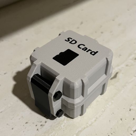 📦 Storage rugged box for SD & Micro SD cards・ STL File for 3D printing ...