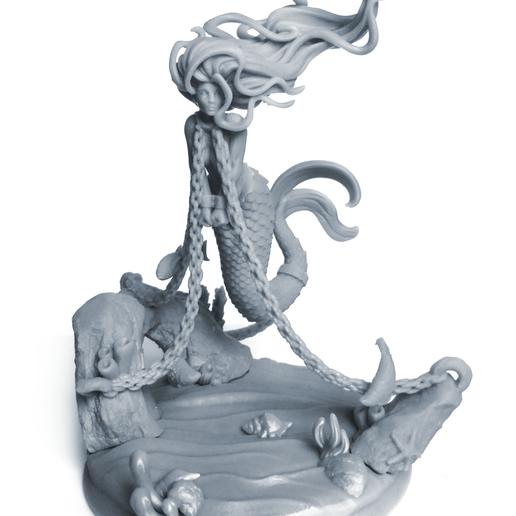 🆓 [Free] Chained Mermaid!・Free 3D File for ・Cults