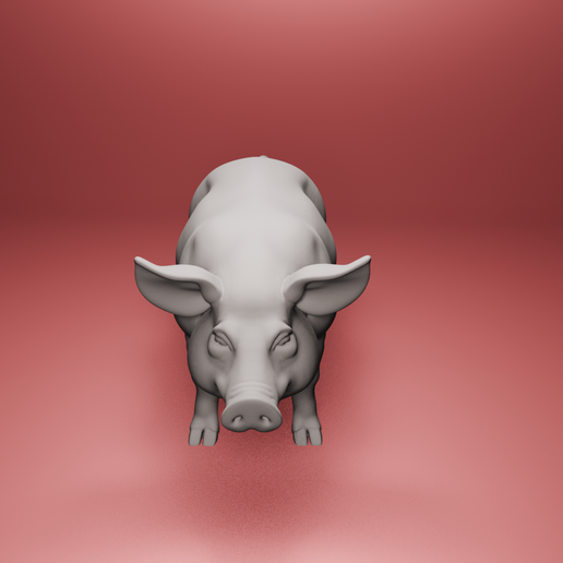 🐖 Cute Cartoon Pig STL – Chibi Full-Body Pig 3D Model for Printing・ STL ...