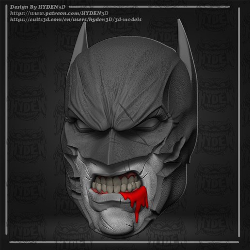 🦸‍♂️ BATMAN HEAD・ STL File for 3D printing・Cults