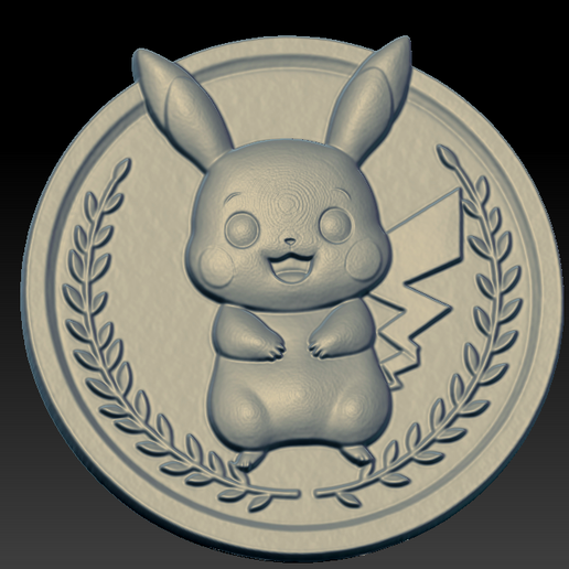 Archivo STL Pikachu Badge - Relief 📛 ・Diseño de impresora 3D para ...