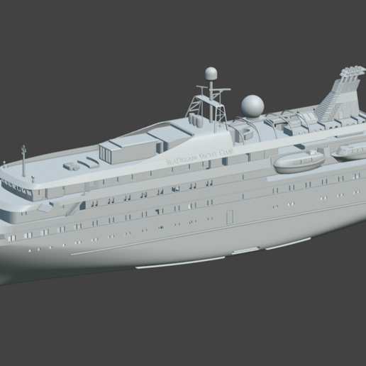 🚢 3D model of the cruise ship Sea Dream, model for 3D printing and ...