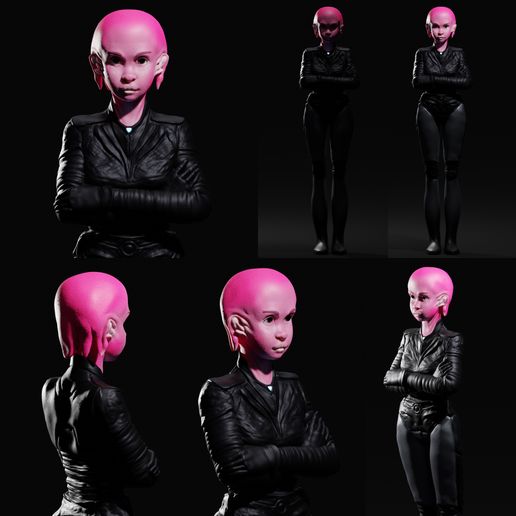 👽 k2 alien - oc 3d pritable files・ OBJ File for 3D printing・Cults