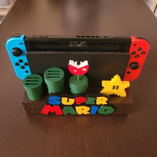 🦸 Mario Bros Stand Wall for Nintendo Switch・ STL File for 3D printing・Cults