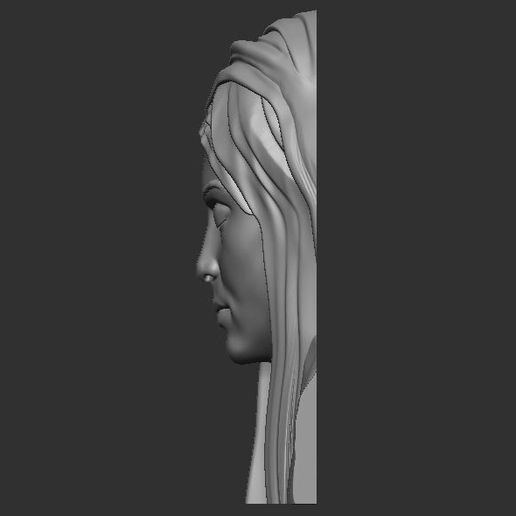 👩 Virgin Mary face 3d printable model cnc・ 3D File for 3D printing and ...