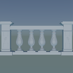 Download 2 3D models from Stone balustrade 3D listed by ismael2020 • 3D ...