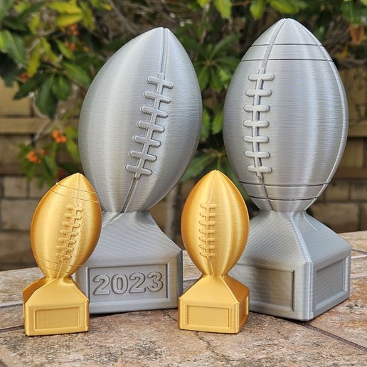 🏈 Football Trophies 🏆・ STL File for 3D printing・Cults