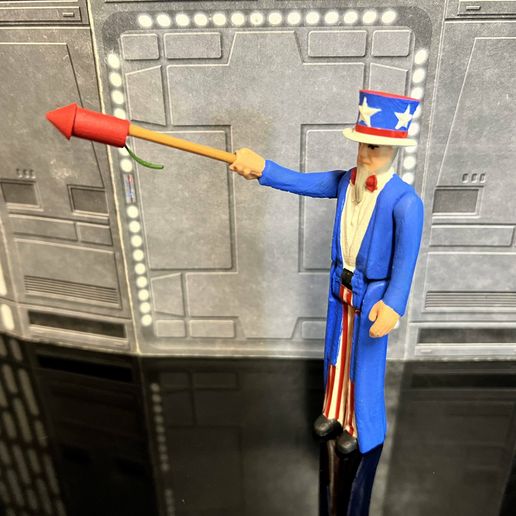 ⭐ STAR WARS VINTAGE UNCLE SAM 4TH OF JULY, UNCLE OBI-WAN KENOBI ACTION ...