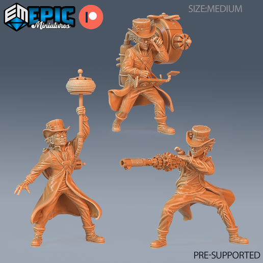 arquivo 3D Prof. Felix Fortune Set ‧ DnD Miniature ‧ Tabletop ...
