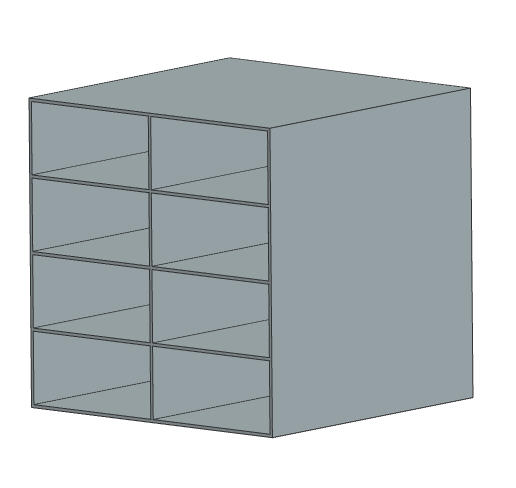 📦 Modular Drawer Cabinet・ STL File for 3D printing・Cults