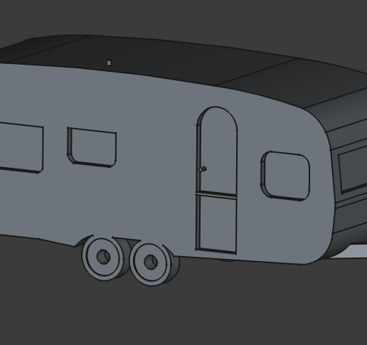 🏕️ Caravan model・ STL File for 3D printing・Cults