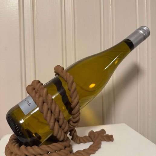 3D printing ROPE WINE HOLDER - BOTTLE HOLDER・Cults