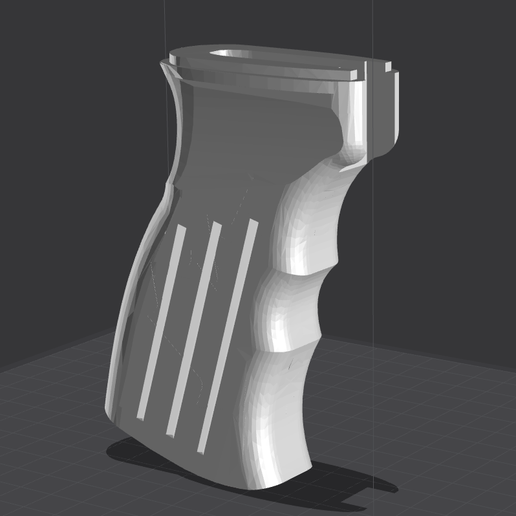 STL file Type 81 Grip lined ⚙️ ・3D printable model to download・Cults