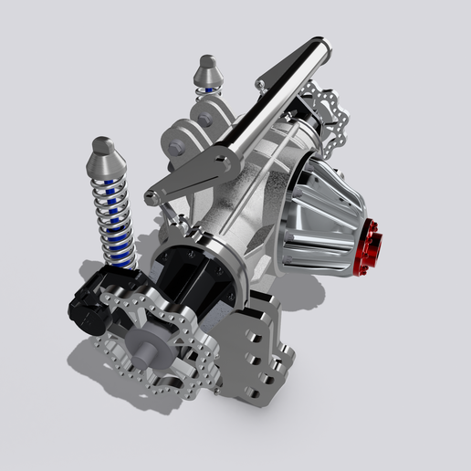 🏎️ PRO MOD Chassis Rear Diff Brakes Suspension Combo・ STL File for 3D ...