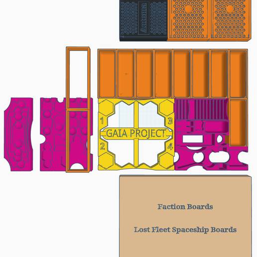 STL file Gaia Project plus Lost Fleet Extension Inlay ・Design to ...