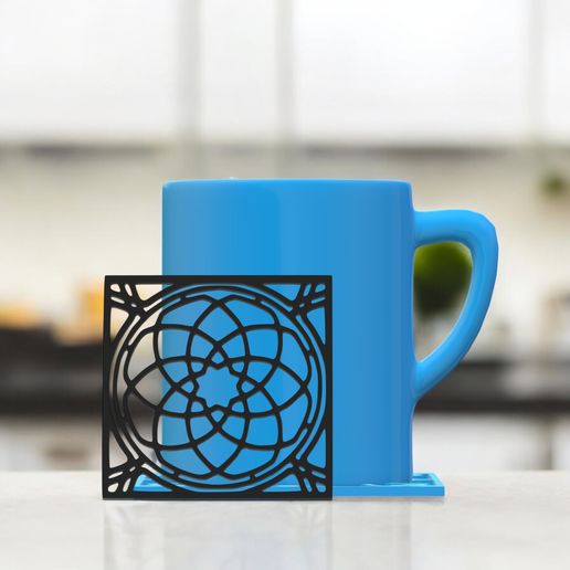 OBJ file Coasters Stylish and Functional, Tea, Coffee, Alcohol 🫖 ・3D ...