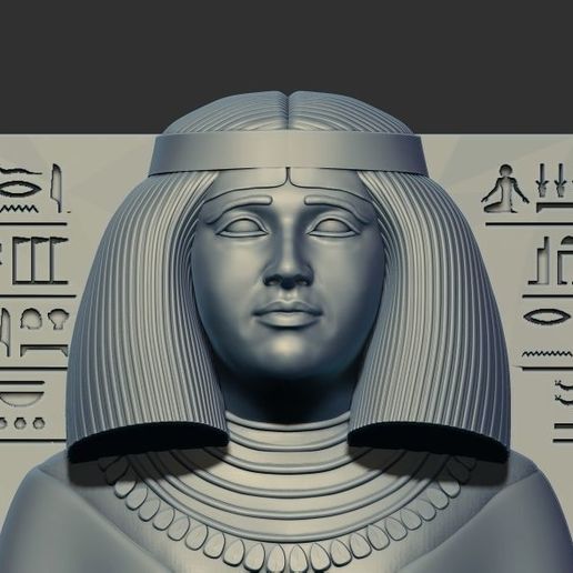 3D file Egyptian Pharaoh Rahotep and Nofret Statue 3d printable model 🗿 ...