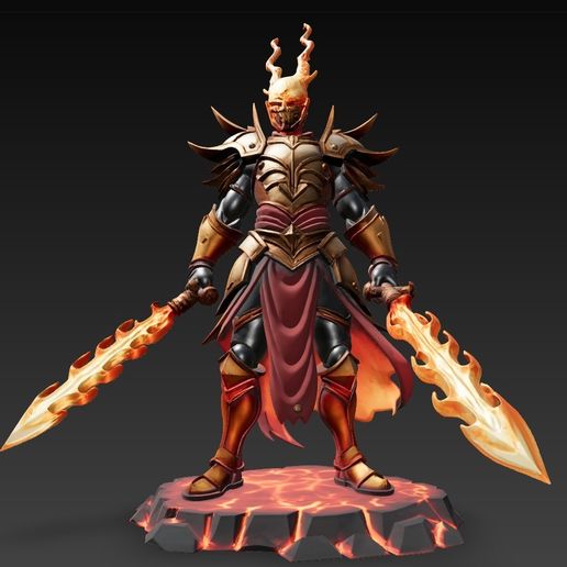🔥 INFERNAL WARRIOR・ STL File for 3D printing・Cults