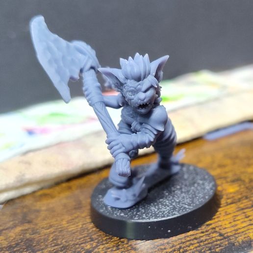 👺 Cursed Goblin Barbarian・ 3D File for 3D printing・Cults