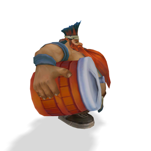 Fichier STL Superfan Gragas League of Legends 3D print model 🧸 ・Design ...