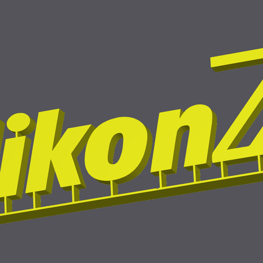 📷 NIKON Z poster・ STL File for 3D printing・Cults
