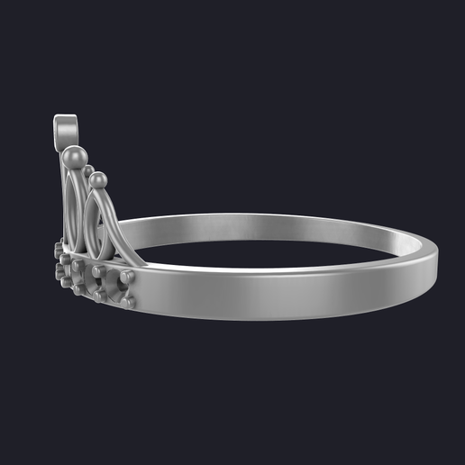 👑 Crown Ring 3D MODEL・ 3D File for 3D printing・Cults