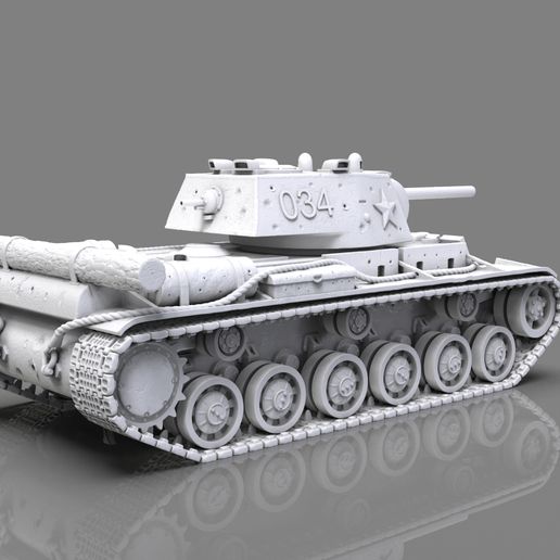 Free STL file KV-1 🦸 ・Model to download and 3D print・Cults