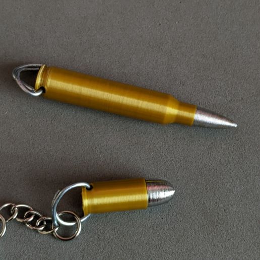 3D file Decorative bullets for key chains or necklaces 🔑 ・3D printing ...