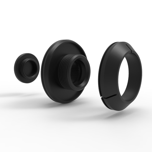 🔒 porsche gt3 center lock nut 3 pieces・ STL File for 3D printing・Cults