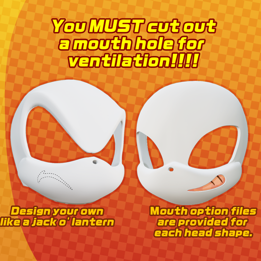 3D file Mobian Style Head Base for Cosplay, Costumes, & Fursuits [SET 2 ...