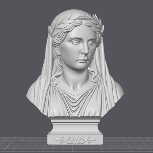 👤 Hestia Bust - 3D Model of the goddess of the hearth and sacred fire ...