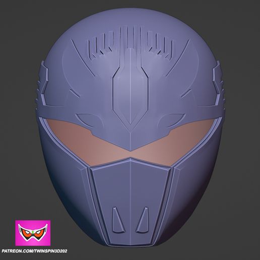 3D file DaiRanger Blue Helmet Cosplay 🪖 ・3D printer model to download・Cults
