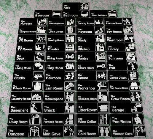 🏢 52 Room Signs Like "The Office" Logo・Free STL File for ・Cults