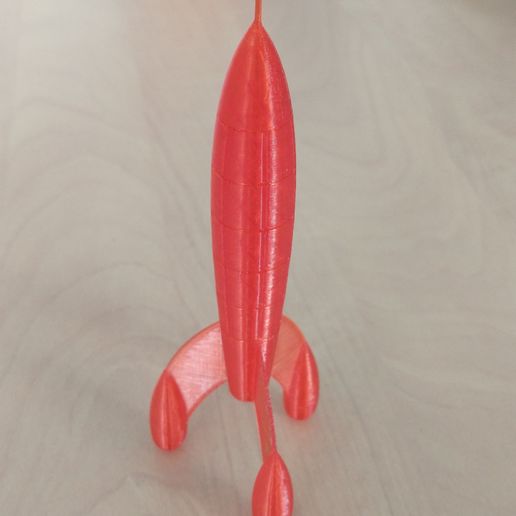 Télécharger le fichier STL gratuit Fusée Tintin • Objet pour impression 3D • Cults