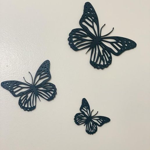 🦋 BUTTERFLY WALL DECOR - WALL ART - ORNAMENT・ STL File for 3D printing ...