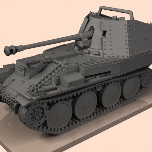 🪖 Marder III tank destroyers Panzer 38(t) - based (3 variants)・ STL ...