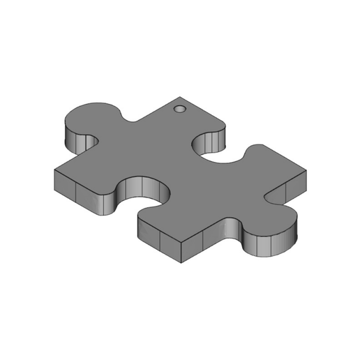 STL file puzzle piece keychain 🧩 ・3D printer design to download・Cults