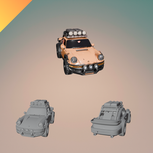 🚗 Off-Road Rally Car 3D Model – STL + Textured GLB for 3D Printing ...