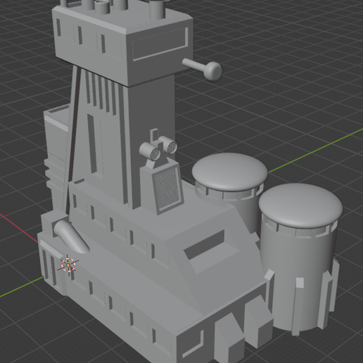 🎛️ 6mm Sci-Fi Control Tower・Free STL File for 3D printing・Cults