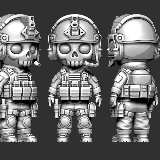👻 Mini Ghost・ STL File for 3D printing・Cults