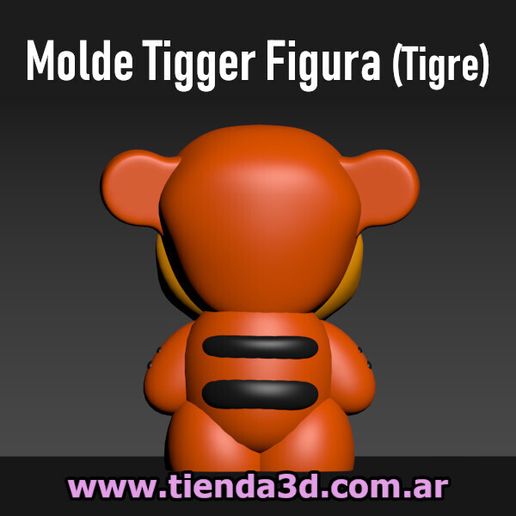 🪴 Tigger Figure Mold・ STL File for 3D printing・Cults