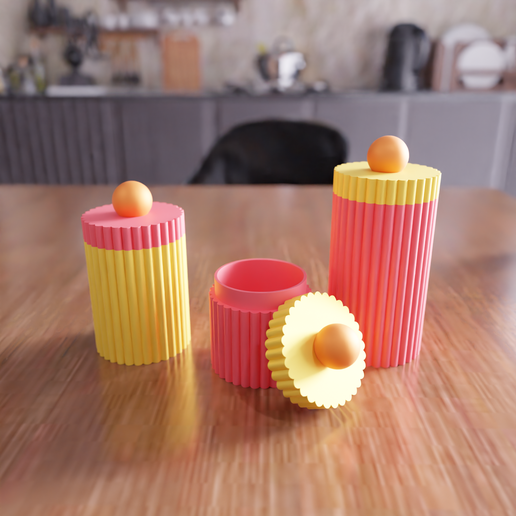 STL file 3D Desk Organizer Set as Stl Files & Mini Box, Clay Shaped Box ...