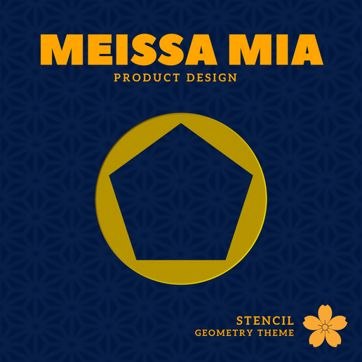 🔺 03. Stencil Group - Geometry V3 - Pentagon - Rectangle - 3D Printable ...