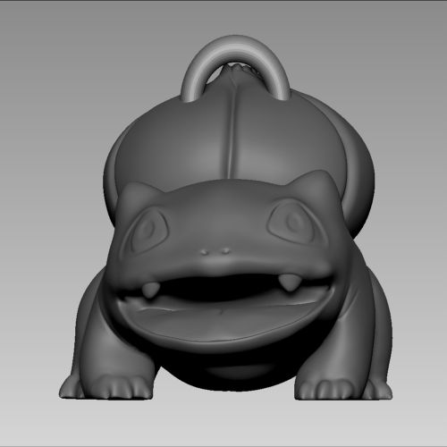 STL file Pokemon: Bulbasaur Keychain 🐉 (OBJ and 3MF)・Model to download ...