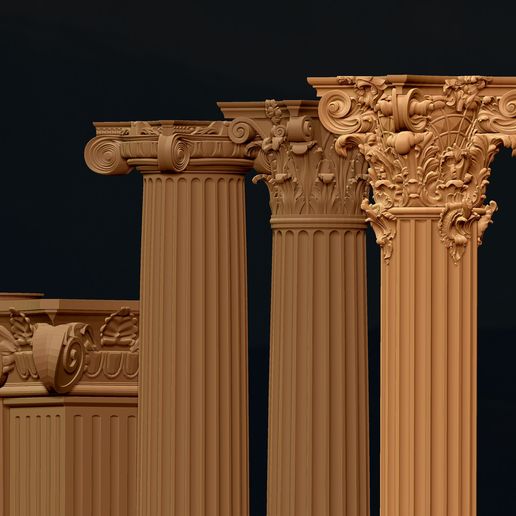 🏛️ column greek roman・ 3D File for 3D printing and CNC machining ...