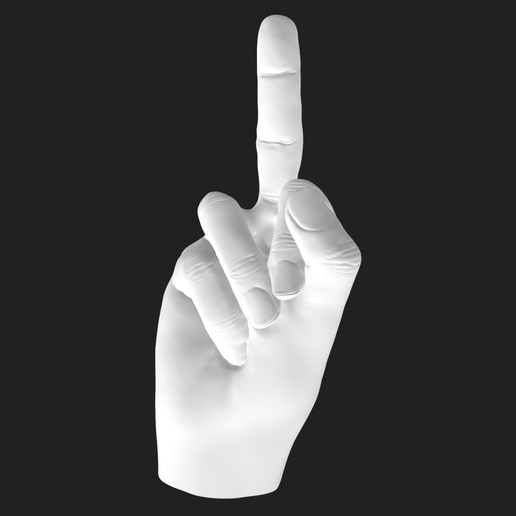 middle finger pointer 3d print