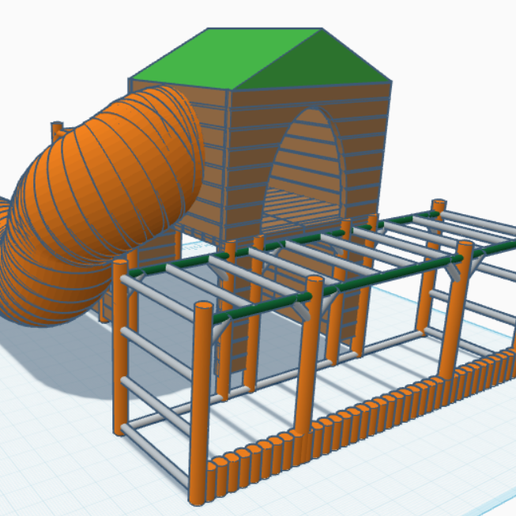 🐹 Hamster / Small Animal Climbing Frame / House・ STL File for 3D ...